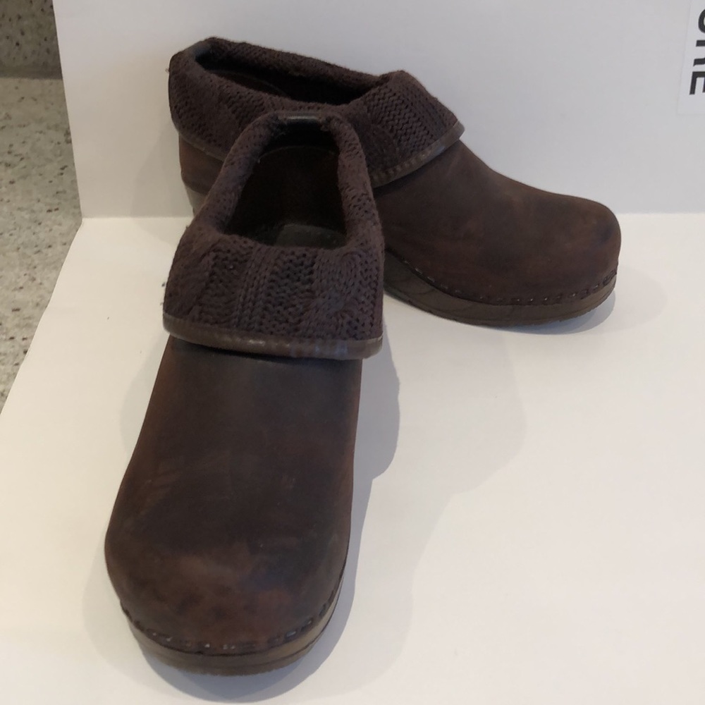 Sanita Danish Clogs Antique Brown Leather - Gem